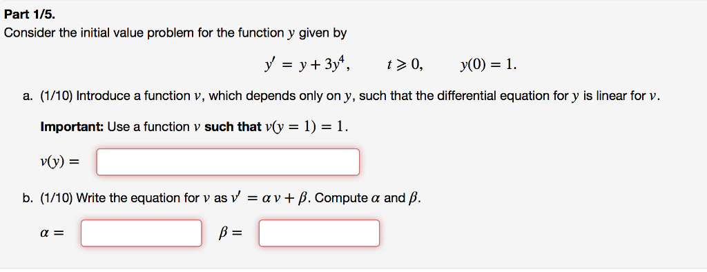 Solved Consider The Initial Value Problem For The Function Y 3287