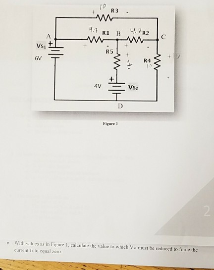 Solved R3 4.1 R1 B R2 VS1ー R5 R4 4V Figure With values as in | Chegg.com