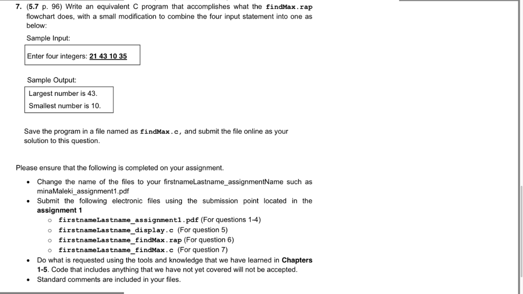 Solved 7. (5.7 p. 96) Write an equivalent C program that | Chegg.com