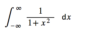 Solved Integrate limit ?infinity to infinity 1/1+x^2 dx | Chegg.com