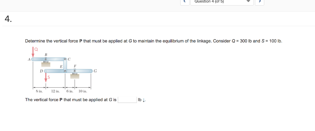 Solved Determine The Vertical Force P That Must Be Applied