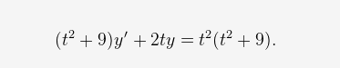 Solved Use C to denote the arbitrary constant in your | Chegg.com