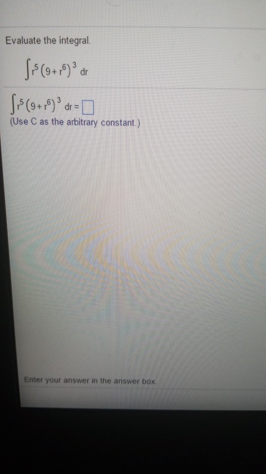 Solved Evaluate the integral (Use C as the arbitrary | Chegg.com
