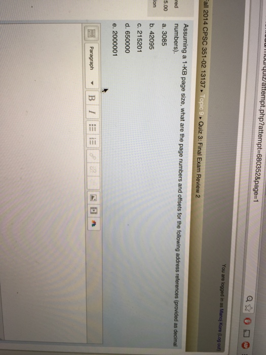 Solved Assuming a 1-KB page size, what are the page numbers | Chegg.com