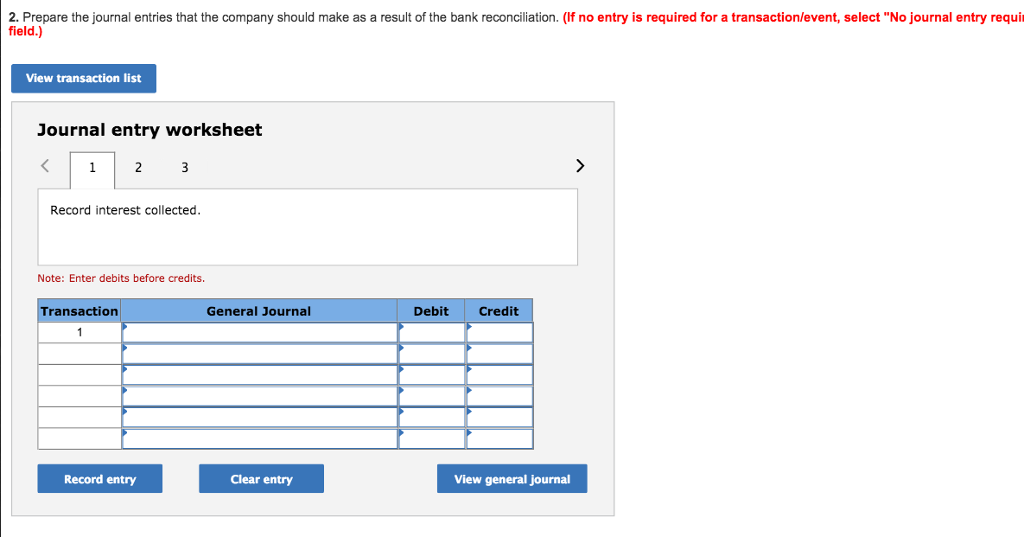 Solved View transaction list d interest collected. 1 Record | Chegg.com