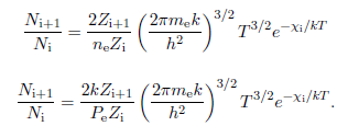 Use the Saha Equation to determine the fraction of | Chegg.com