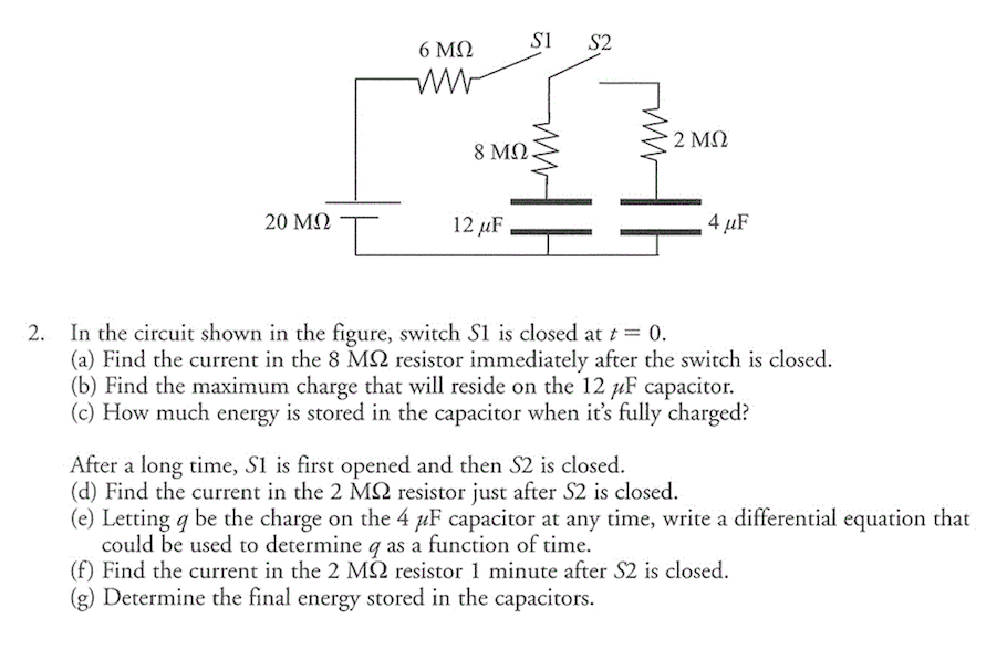 Solved Please answer parts (a) through (g) using the circuit | Chegg.com