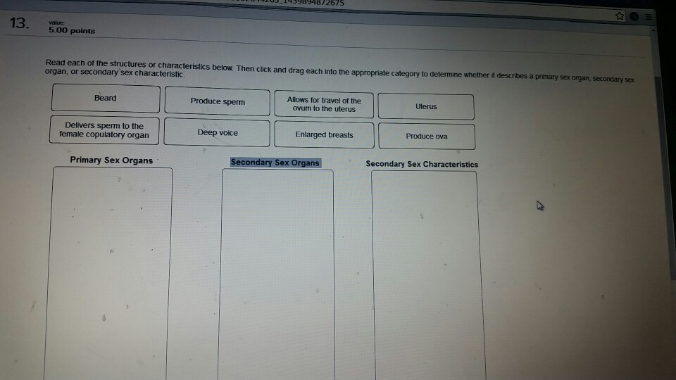 Solved 13. 0 points 5.00 points Read each of the structures | Chegg.com