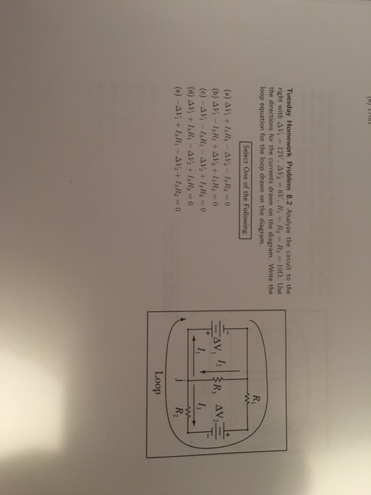 Solved Analyze the circuit to the right with Delta V_1 = | Chegg.com