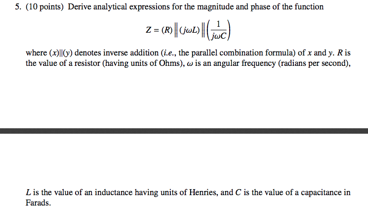 Solved Derive analytical expressions for the magnitude and | Chegg.com