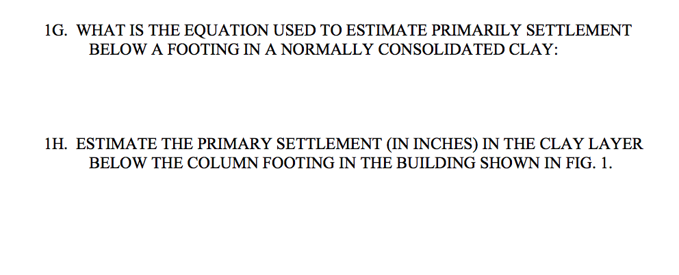 Solved 1G. WHAT IS THE EQUATION USED TO ESTIMATE PRIMARILY | Chegg.com Solved 1G. WHAT IS THE EQUATION USED TO ESTIMATE PRIMARILY | Chegg.com