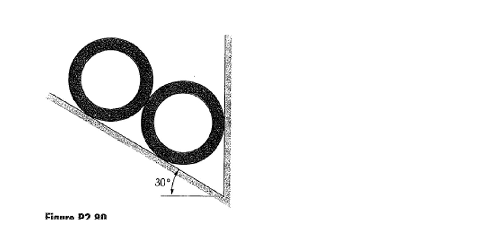 Solved Two identical pieces of pipe rest against an incline | Chegg.com