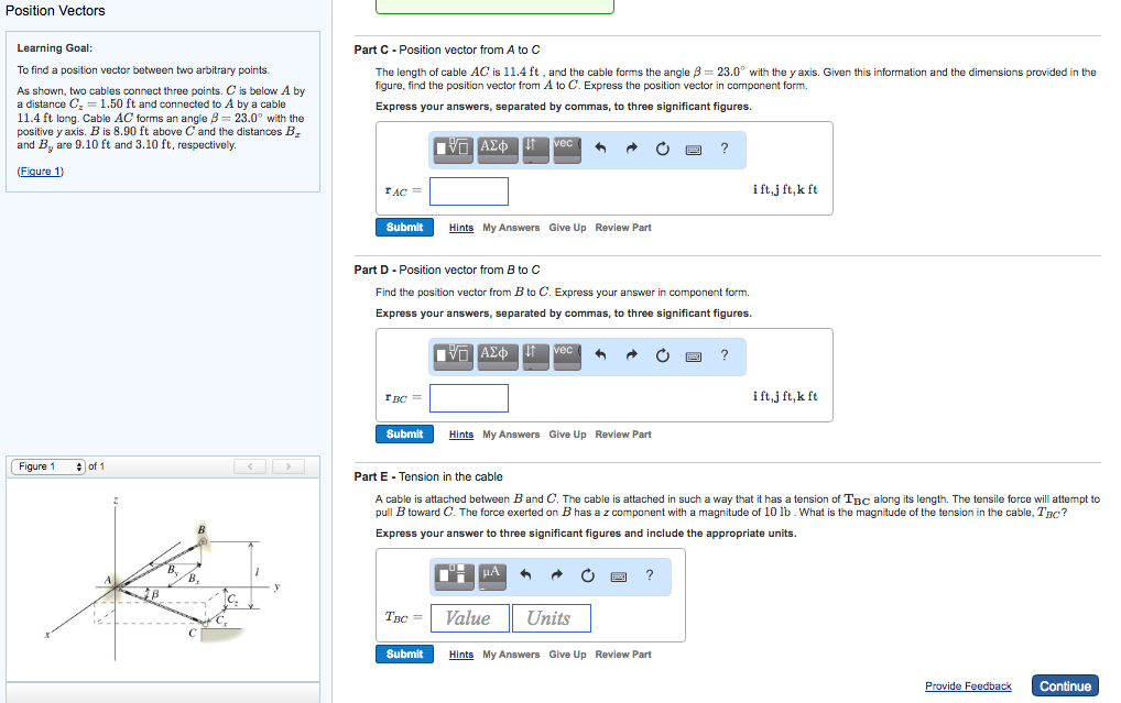 Solved To find a position vector between two arbitrary | Chegg.com