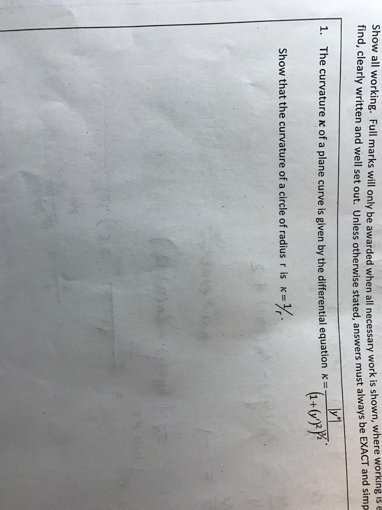 Solved The Curvature Ic Of A Plane Curve Is Given By The Chegg Solved The Curvature Ic Of A Plane Curve Is Given By The Chegg