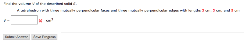 Solved Find the volume V of the described solid S. A | Chegg.com