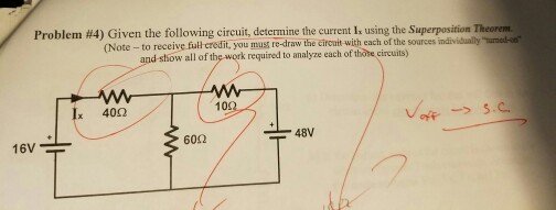 Solved Determine the current Ix, using the Superposition | Chegg.com Solved Determine the current Ix, using the Superposition | Chegg.com