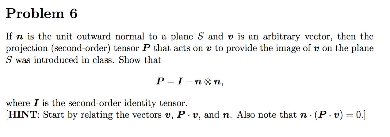 If n is the unit outward normal to a plane S and v is | Chegg.com