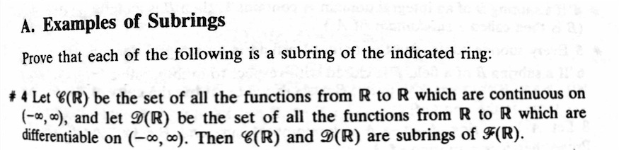Solved Prove that each of the following is a subring of the | Chegg.com