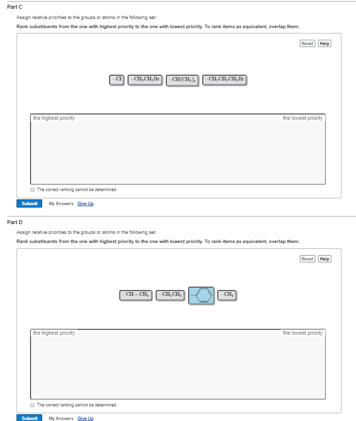 Solved Part A Assign relative priorities to the groups or | Chegg.com
