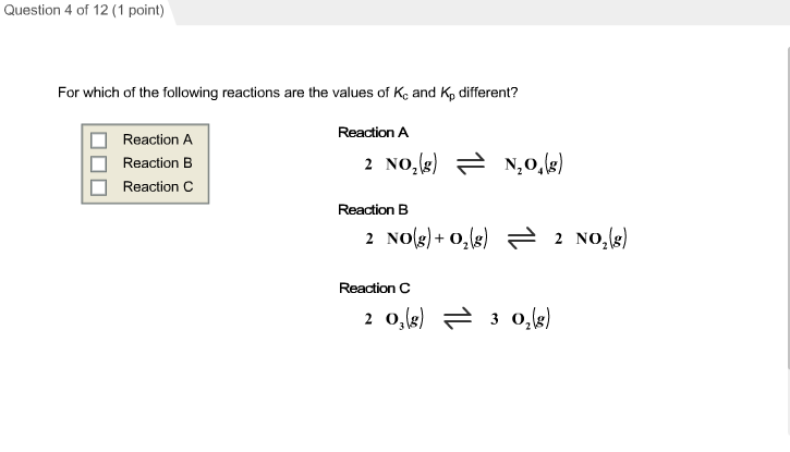 Solved For which of the following reactions are the values | Chegg.com