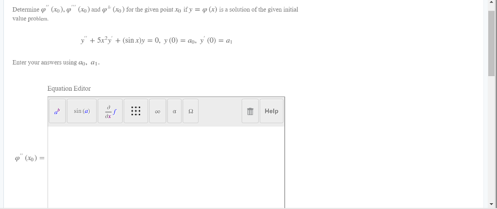 Solved Determine ???(x0), ????(x0) and ???(x0) for the given | Chegg.com