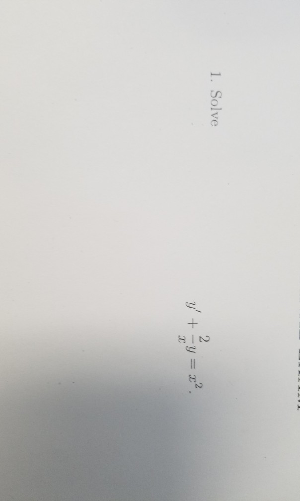 Solved 1 Solve 2 1 Chegg