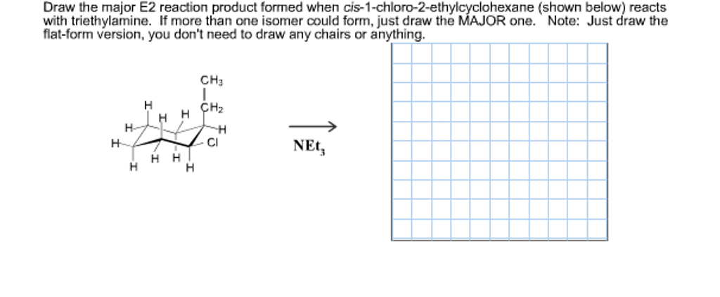 Solved Draw the major E2 reaction product formed when | Chegg.com