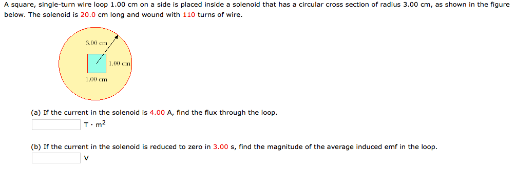 Solved A square, single-turn wire loop 1.00 cm on a side is | Chegg.com