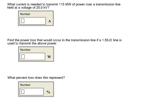 Solved What current is needed to transmit 115 MW of power | Chegg.com