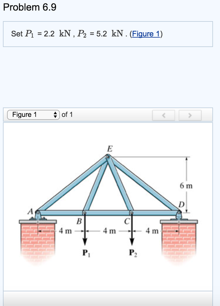 Solved Set P1 = 2.2 kN , P2 = 5.2 kN . (Figure 1) a) | Chegg.com Solved Set P1 = 2.2 kN , P2 = 5.2 kN . (Figure 1) a) | Chegg.com
