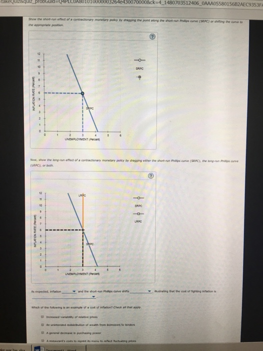 Show the short-run effect of a contractionary | Chegg.com