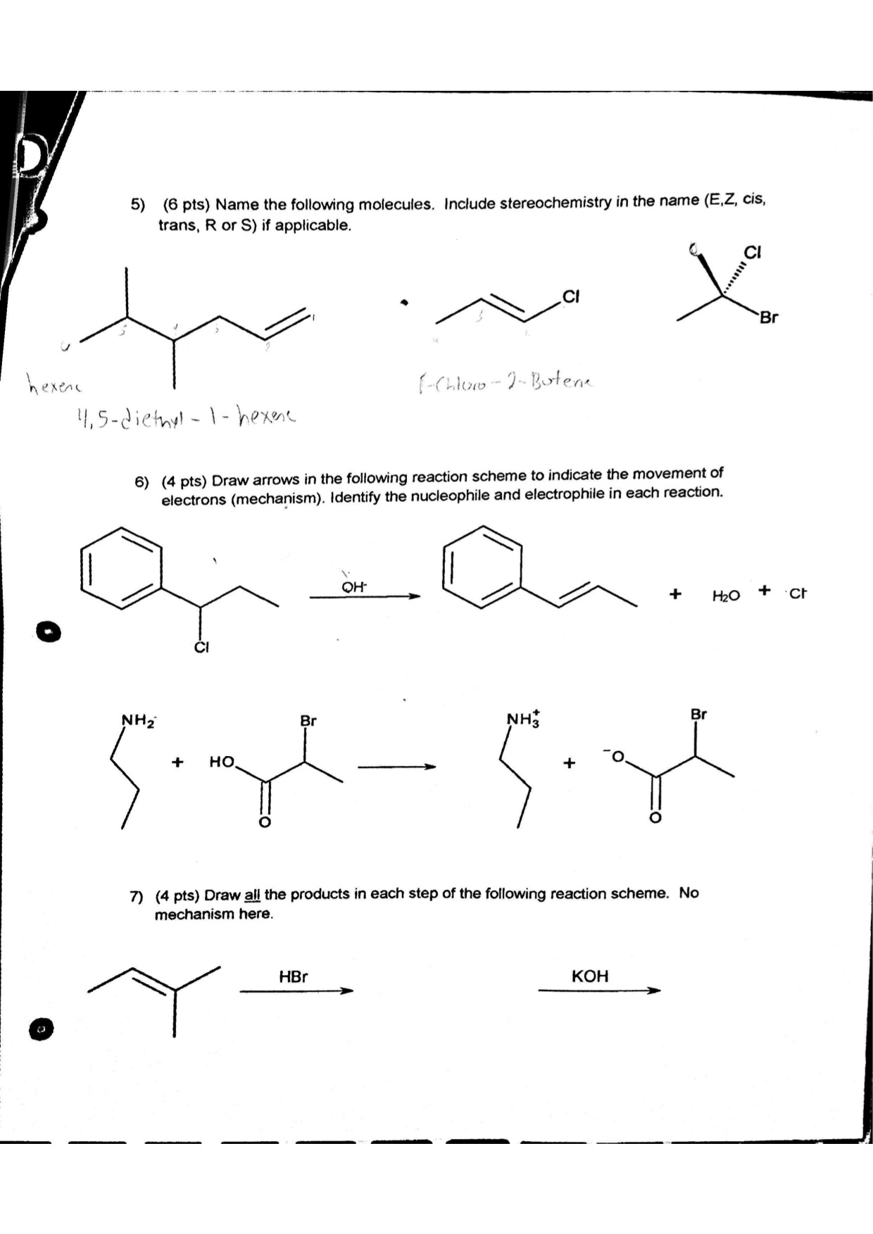 Solved Draw the arrows in the following reaction scheme and | Chegg.com