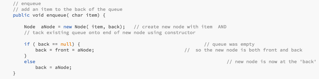 Solved public class CSC300Queue [ private Node back, front; | Chegg.com