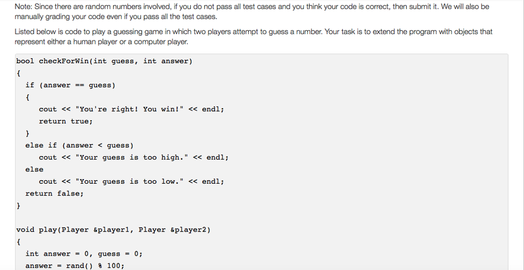 Note: Since there are random numbers involved, if you | Chegg.com