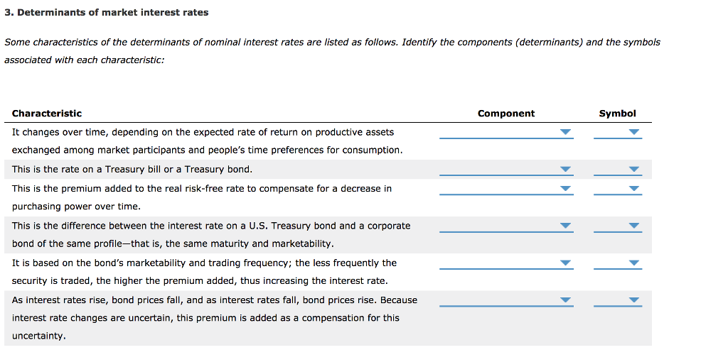 Solved Some characteristics of the determinants of nominal | Chegg.com