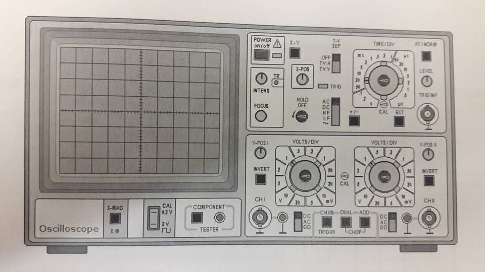 Solved Use the oscilloscope image above to answer the | Chegg.com