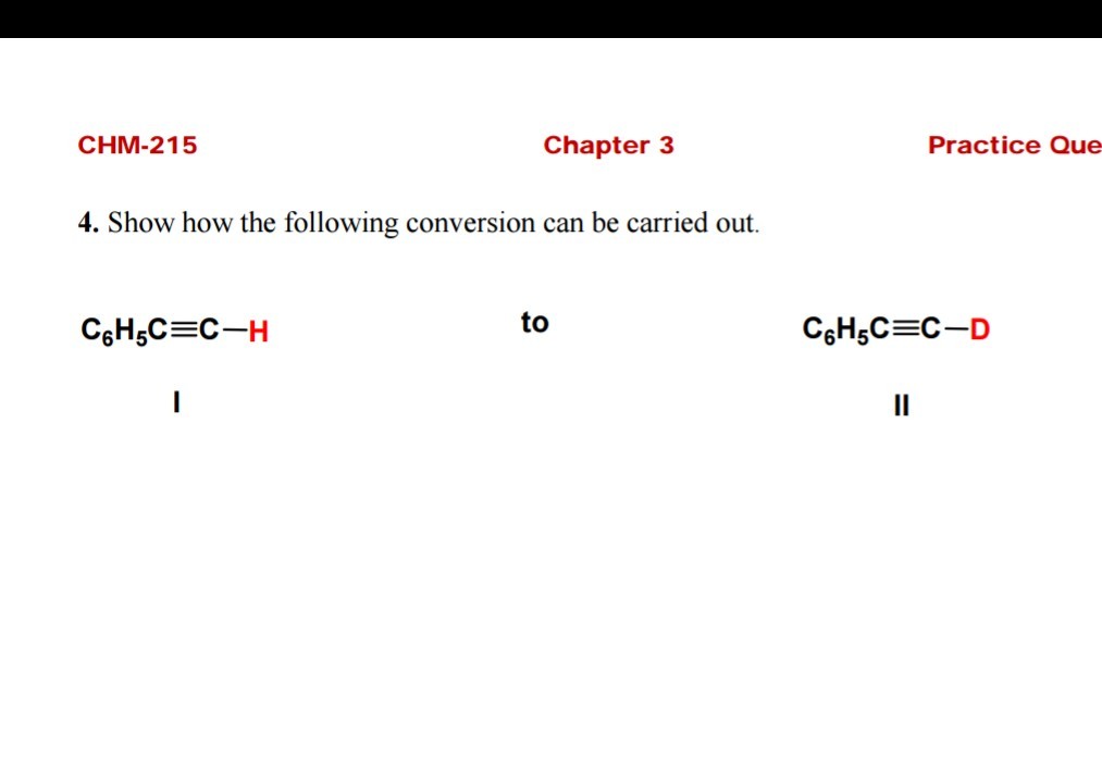 Solved Show how the following conversion can be carried out. | Chegg.com