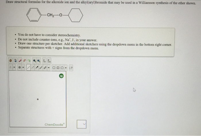 Solved Draw structural formulas for the alkoxide ion and the | Chegg.com