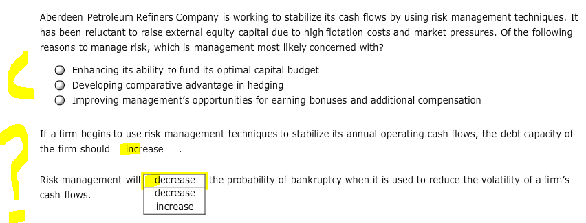Solved 1. Reasons to manage risk Aa Aa Firms deal with | Chegg.com