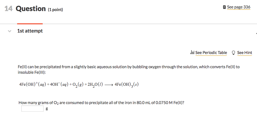 Solved 14 Question ( point) a See page 336 1st attempt See | Chegg.com Solved 14 Question ( point) a See page 336 1st attempt See | Chegg.com