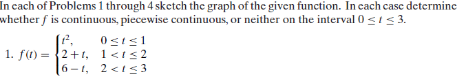 Solved In each of Problems 1 through 4 sketch the graph of | Chegg.com