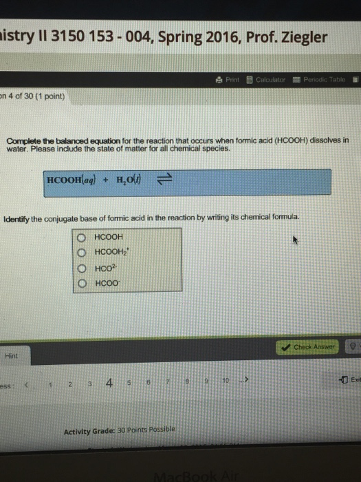 Solved Complete the balanced equation for the reaction that | Chegg.com
