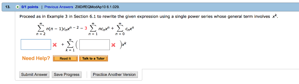 Solved Proceed as In Example 3 in Section 6.1 to rewrite the | Chegg.com