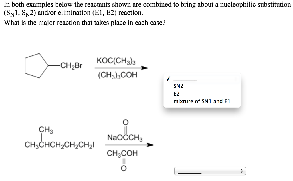Solved In both examples below the reactants shown are | Chegg.com