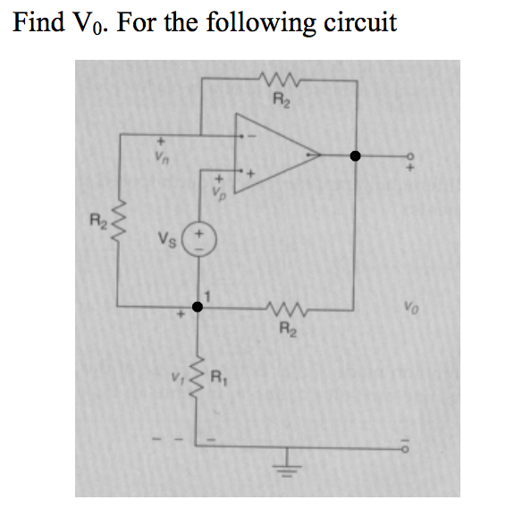 Solved Find V_0 For the following circuit | Chegg.com