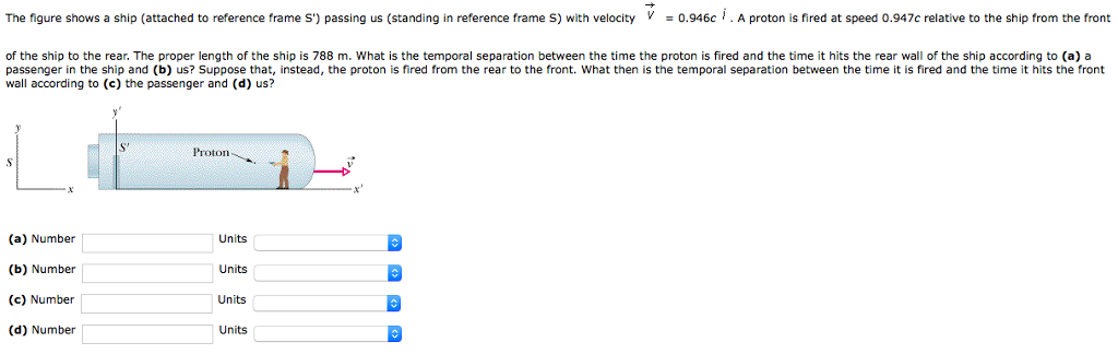 Solved The figure shows a ship (attached to reference frame | Chegg.com