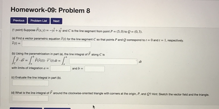 Solved Suppose F(x, y) = -yi + xj and C is the line segment | Chegg.com