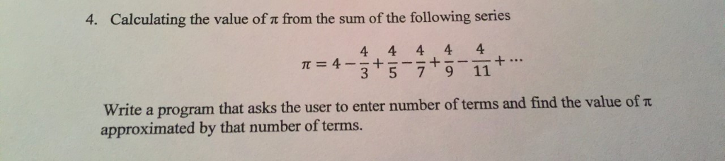 Solved Calculating the value of n from the sum of the | Chegg.com