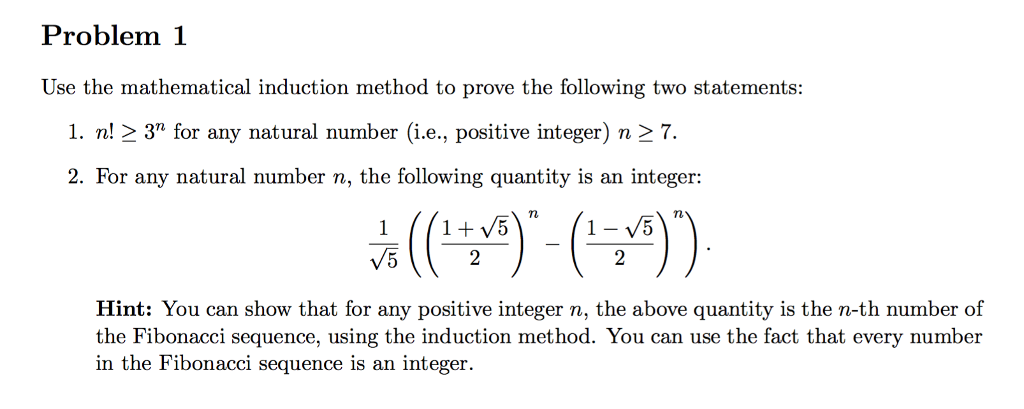 Solved Use the mathematical induction method to prove the | Chegg.com