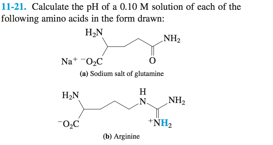 Solved 11-21. Calculate the pH of a 0.10 M solution of each | Chegg.com